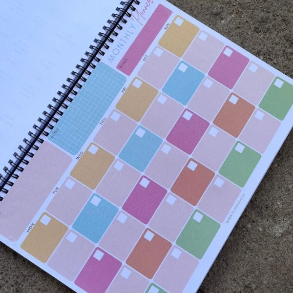 Color Pop – Monthly Planner – A3 - planners.lk